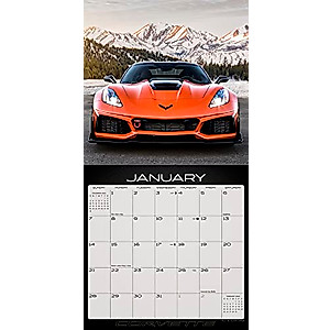 Willow Creek Press Corvette Monthly 2024 Wall Calendar (12" x 12")