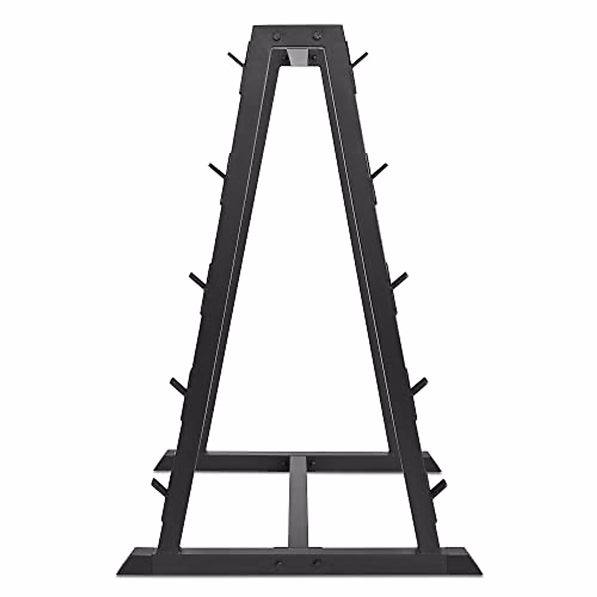 Philosophy Gym 10-Bar Fixed Barbell Weight Rack - Heavy-Duty Storage Holder for Straight & EZ Curl Pre-Weighted Bars