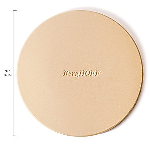BergHOFF 2415495 Cordierite Pizza Baking Stone, 23 x 23 x 1 cm, Beige, 2 Piece