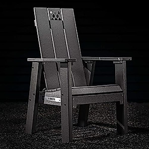 Breeo X Series Chair | Poly Lumber Adirondack Fire Pit Seat | Gray