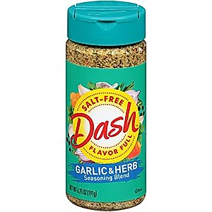Dash Salt-Free Seasoning Blend, Garlic & Herb, 6.75 Ounce