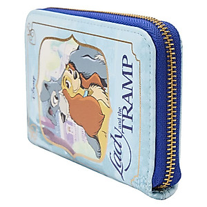 Loungefly Disney Lady and the Tramp Book Zip Around Wallet