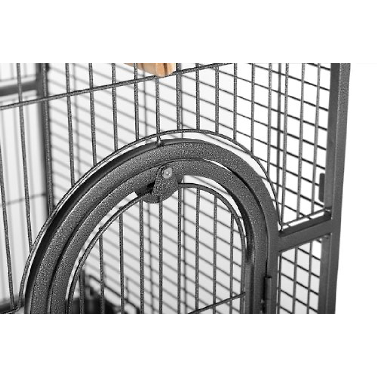 Prevue Pet Products BPV3159 Double Roof Bird Cage with Playtop, 36-1/2 by 27-1/4-Inch, Black