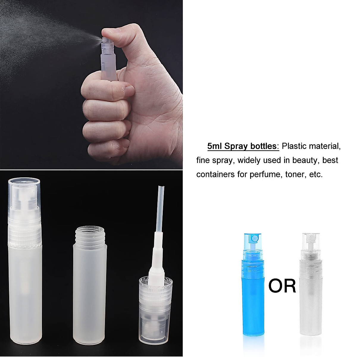 INNERNEED Collapsible Travel Size Bottles Portable Refillable Containers for Toiletries Shampoo Lotion Soap, Leak-Proof and TSA Approved, Ideal for Travel, Gym, Camping (Pack of 4)