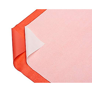 American Greetings 125 Sheets 20 in. x 20 in. Bulk Tissue Paper (Red and White) for Christmas, Birthdays, Holidays and All Occasion