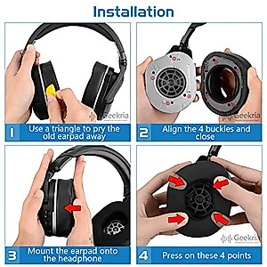 Geekria Sport Cooling-Gel Replacement Ear Pads for Turtle Beach Stealth 700 Gen 2 Headphones Ear Cushions, Headset Earpads, Ear Cups Cover Repair Parts (Black)