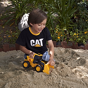 CAT Construction Toys, Construction 11.5" Power Haulers Wheel Loader, Realistic Lights & Sounds, Motion Drive Technology, Working Features, and Interactive Play for Ages 3+