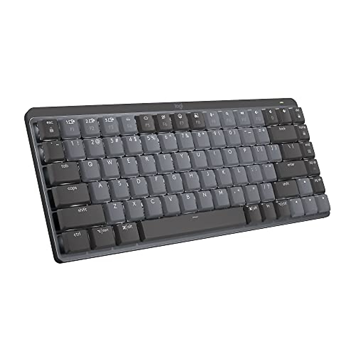 Logitech MX Mechanical Mini Wireless Illuminated Keyboard, Clicky Switches, Backlit, Bluetooth, USB-C, macOS, Windows, Linux, iOS, Android, Metal