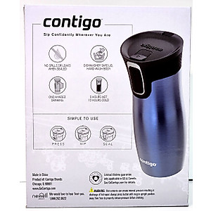 Contigo West Loop Spill-Proof Travel Mug, 14 Oz, 2 pk. Vervain and Stainless Steel.