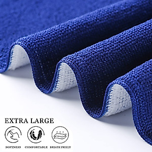 Genovega 6 Packs Oversized Terry Pool Beach Accessories Essentials-72 x36 XL Extra Large Big Travel Towel Set Soft Clearance Camping Swim Towels Bulk, Personalized Girls Women Men Adults Gift