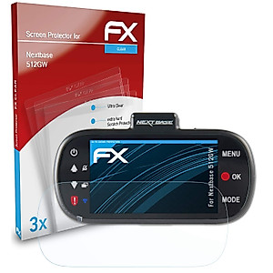 atFoliX Screen Protection Film compatible with Nextbase 512GW Screen Protector, ultra-clear FX Protective Film (3X)