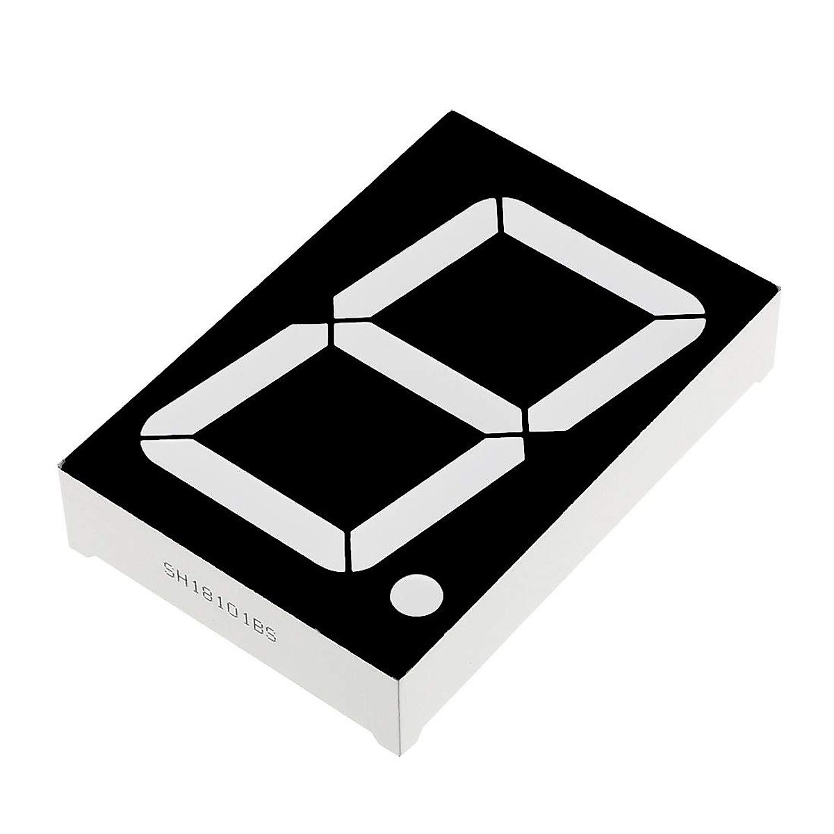 uxcell Common Anode 10 Pin 1 Bit 7 Segment Display 2.2 x 1.5 x 0.43 Inch 1.8" Red LED Display Digital Tube