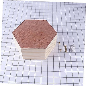 CORHAD Children's Clothing Store Mounted Shelves Kid Room Decor Plants Decor Childrens Clothing Store Rack Rustic Wall Shelf Wall Shelves Hexagonal Shelves Wooden White