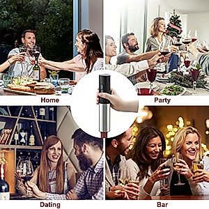 Electric Wine Bottle Openers KB1-Electric Wine Opener, Battery Powered Automatic Wine Bottle Opener With Foil Cutter, One-click Button Wine Corkscrew Remover Easy Operation