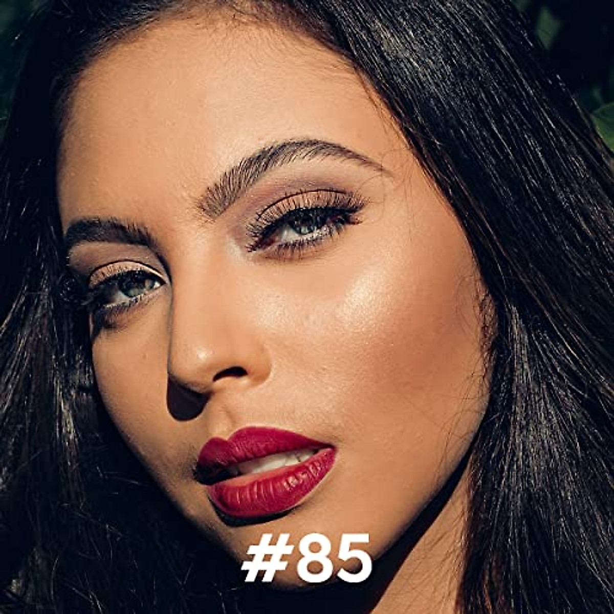 LUXAZA Cream Single Eyeshadow Stick with Blending Brush, Hypoallergenic Eye Shadow Stick Makeup, Pro Waterproof & Long Lasting Eye Brightener Stick, Eyeshadow Pencil Crayon Matte #85