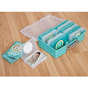 IRIS Baby's First Year Photo Keeper, 1 Pack, Baby Blue