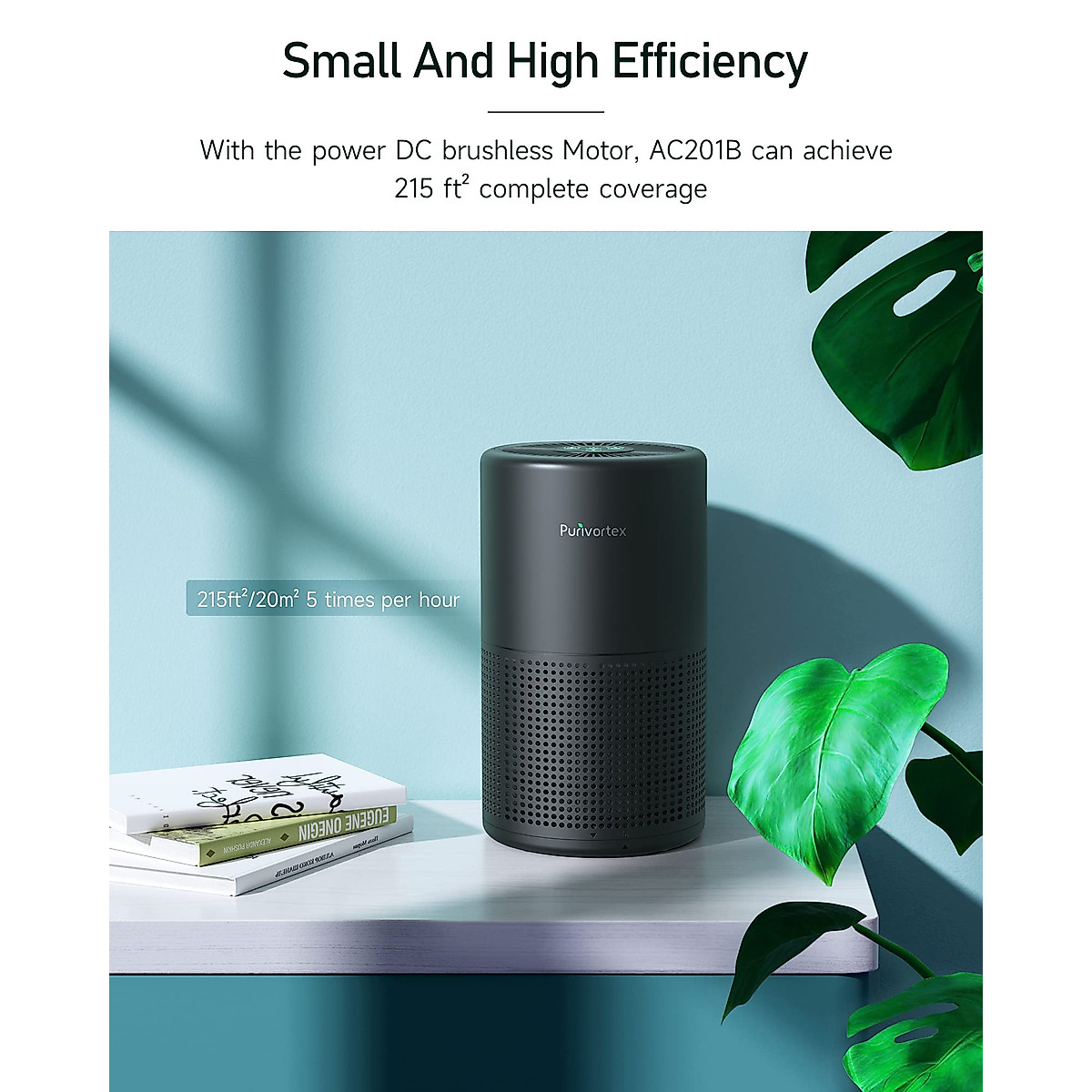 Purivortex Air Purifiers for Bedroom Home, H13 True HEPA Air Filter