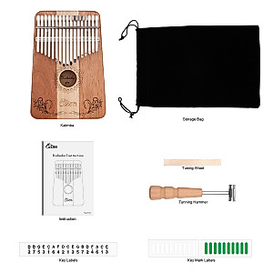 Wooden kalimba piano 17 (kalimba-17)