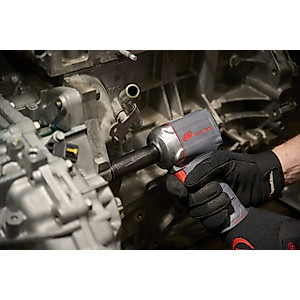 Ingersoll Rand 36QMAX 1/2" Short Drive, Air Impact Wrench, Quiet, Ultra Compact, 640 ft-lbs Nut-busting Torque, Maintenance Duty, Pistol Grip, Standard Anvil