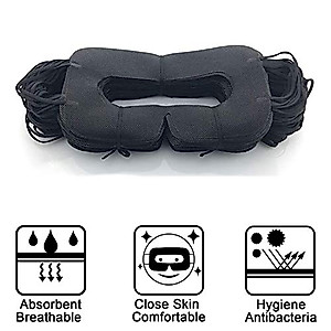 VR Mask 100pcs VR Experience Face Mask Sanitary Cloth Compatible VR Oculus Rift Playstation VR HTC Vive VR Goggle VR Box-Prevent Sweat and Dirt