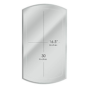 Head West 8209 Medicine Cabinet Mirror, 16 X 30, White