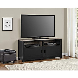 Ameriwood Home Carver TV Stand for TVs up to 60" Wide, Black