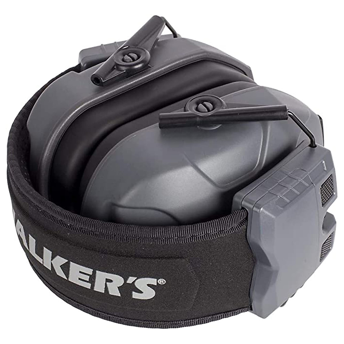 Walker's XCEL 500BT Electronic Active Shooting Hearing Protection & Enhancement Earmuffs w/ 4 Listening Modes & Bluetooth Connectivity, Gray (2 Pack)