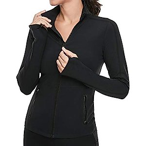 VUTRU Women's Workout Yoga Jacket Full Zip Running Track Jacket