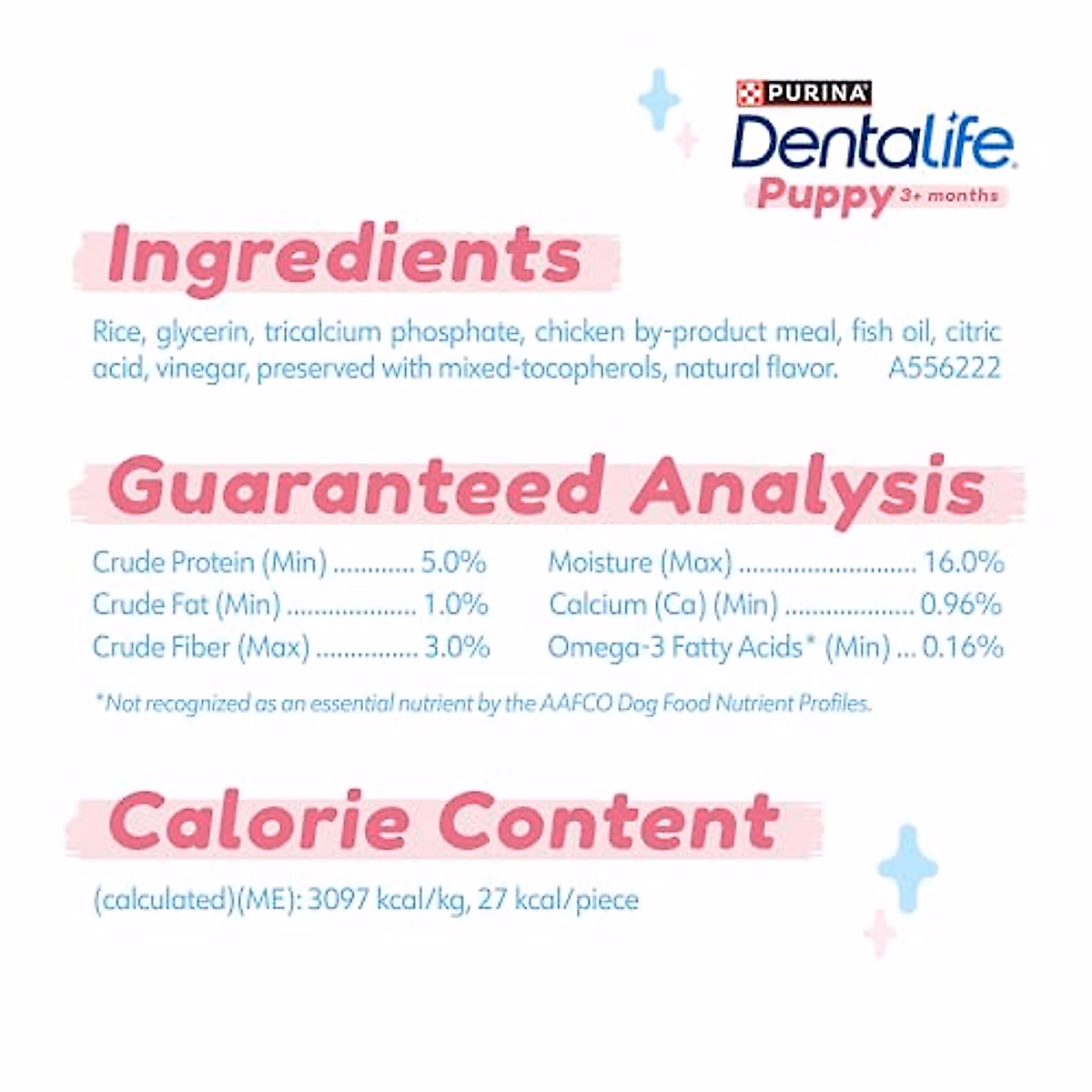 Purina DentaLife Chicken Flavored Puppy Teething Chews​ 6 oz - 19 ct Pouch