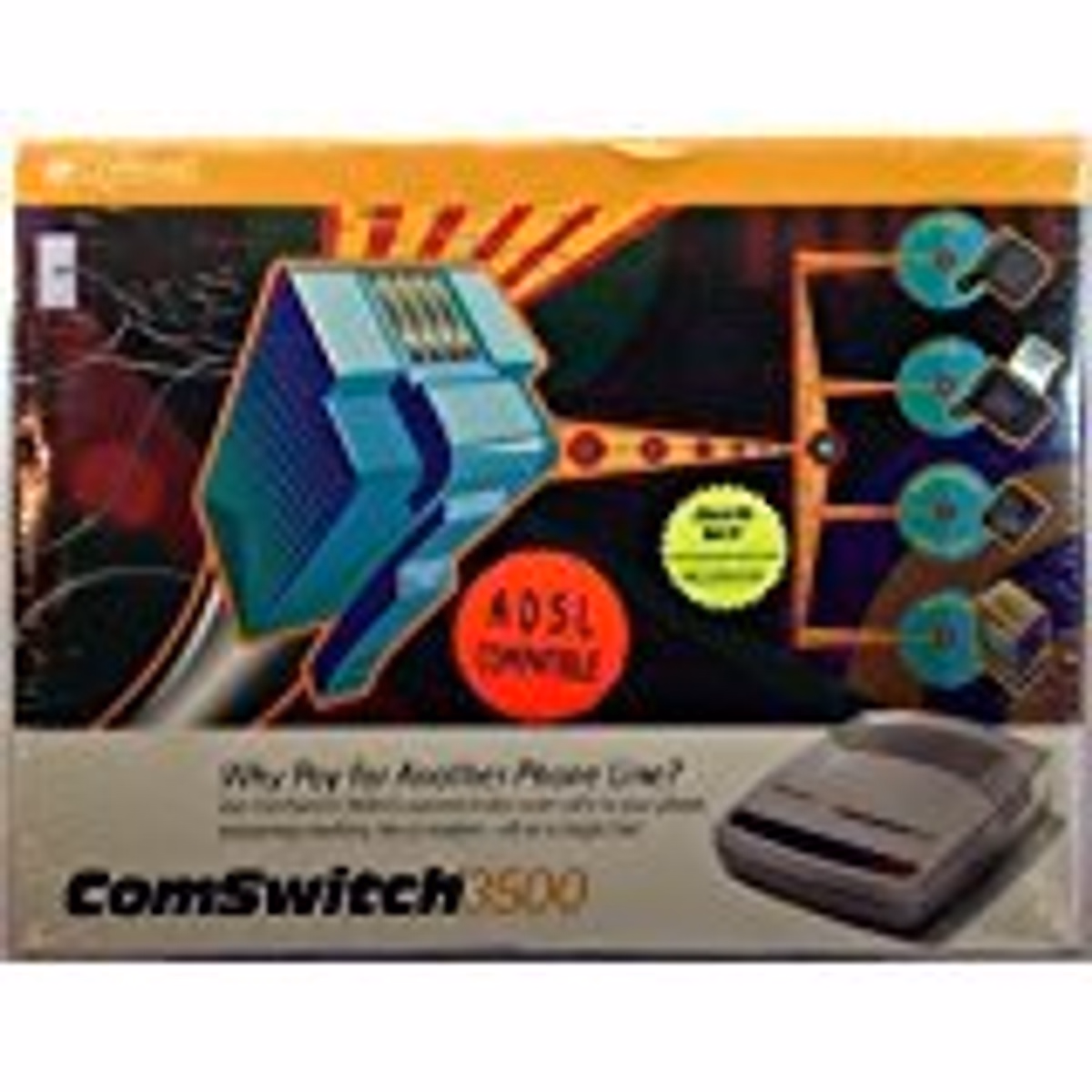 Command Communications 3-Port Phone/Fax Modem Line Sharing Device 3500 Comswitch