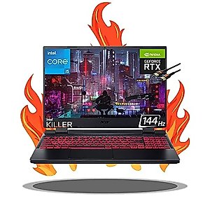 Acer Nitro 5 Gaming Laptop | Intel Core i5-12500H(＞11800H) | NVIDIA GeForce RTX 3050 Ti Laptop GPU | 15.6" FHD 144Hz IPS Display | Killer Wi-Fi 6 | Backlit Keyboard w/HDMI (32GB RAM | 2TB PCIe SSD)
