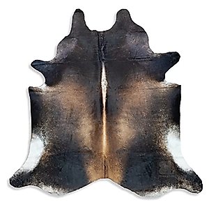 bonanza leathers Genuine Mahogany Cowhide Rug XL Approx. 6 x 7- 8 ft. 180 cm x 220 cm
