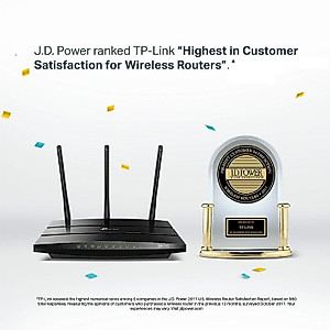 tp-link AC1750 Smart WiFi Router - Dual Band Gigabit Wireless Internet Routers for Home, Works with Alexa, Parental Control&QoS(Archer A7) (Renewed)