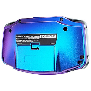 IPS Ready Upgraded eXtremeRate Chameleon Purple Blue Replacement Shell Full Housing Cover Buttons for Gameboy Advance GBA - Compatible with Both IPS & Standard LCD - Console & IPS Screen NOT Included