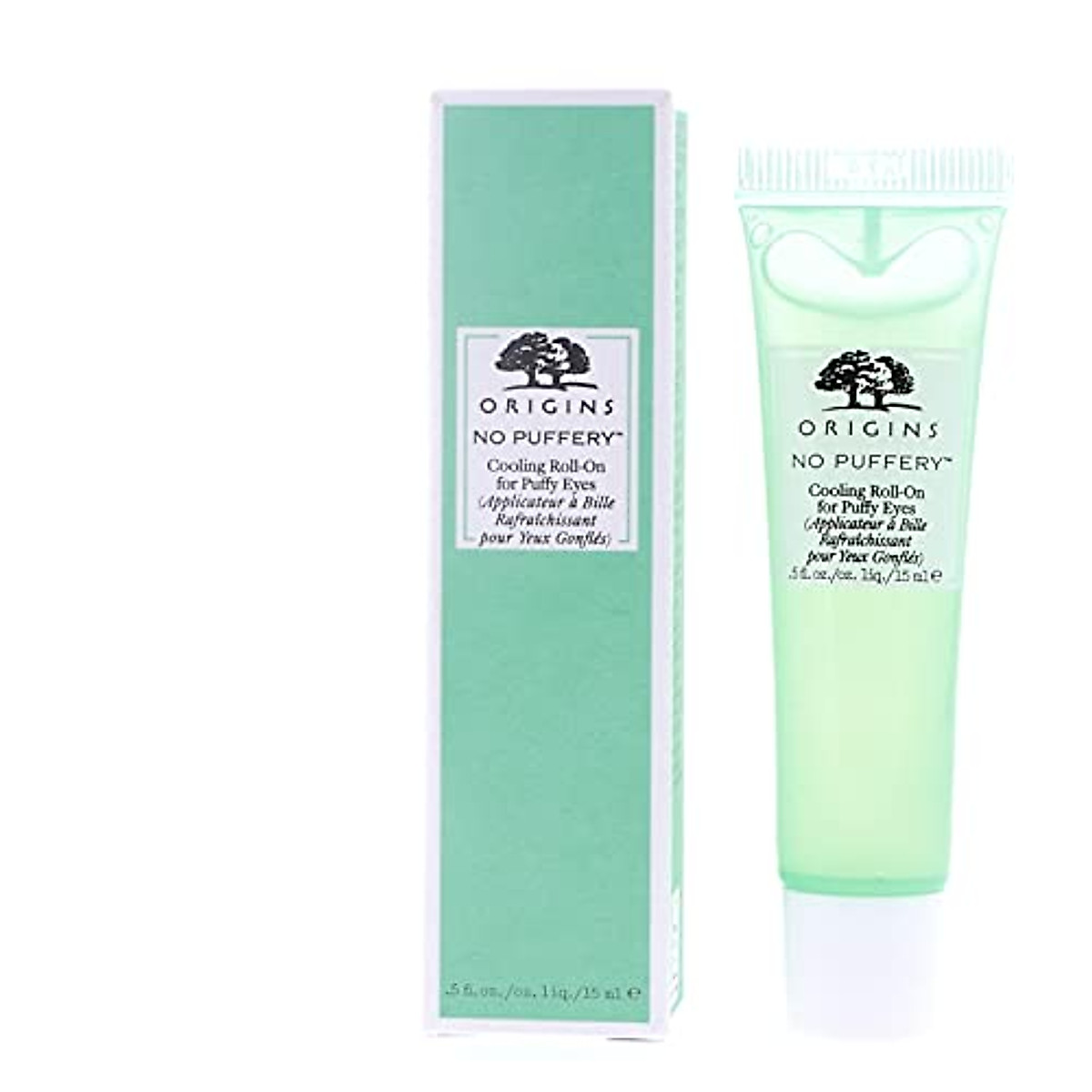 Origins No Puffery Cooling Roll-On for Puffy Eyes, 0.5 Fl Oz, Sensitive Skin, Lavender Musk Scent