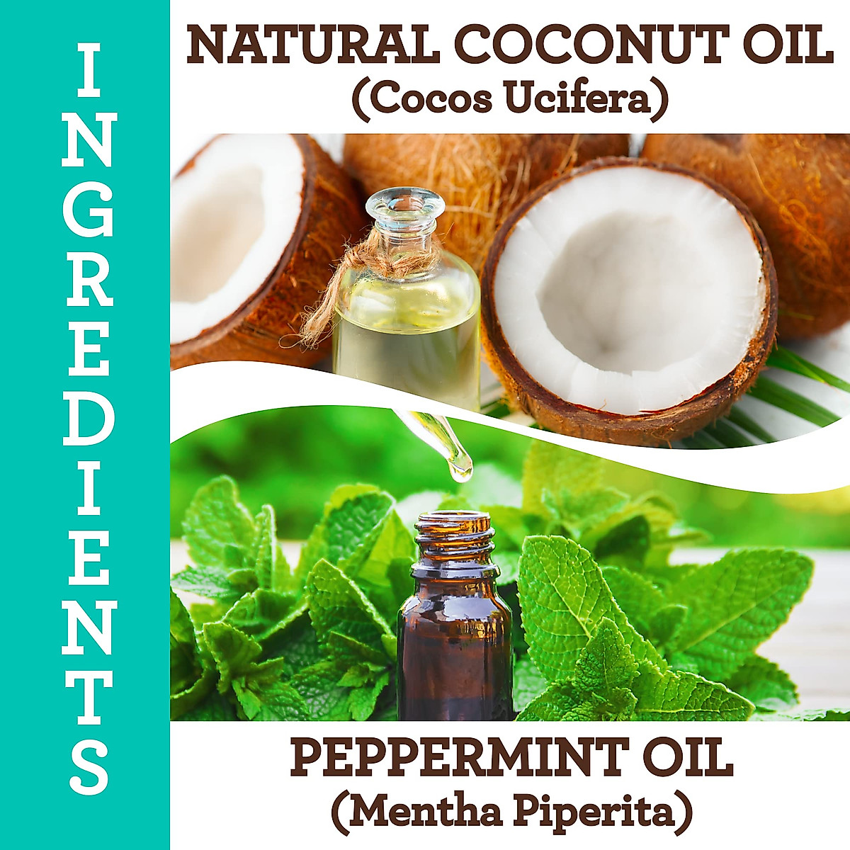 GuruNanda Original Oil Pulling Oil & Whitening Pulling Oil, Blend of Coconut & Pure Peppermint Oil - Ayurvedic, Alcohol & Fluoride Free, Vegan, Natural Mouthwash for Teeth Whitening & Fresh Breath