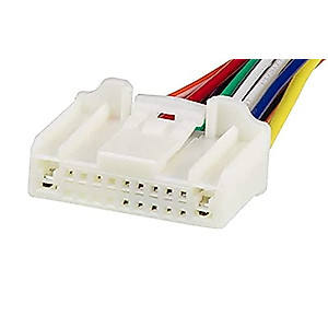 Scosche NN04RB Compatible with 2007-Up Nissan Power/Speaker Connector / Wire Harness for Re-installing the Factory Stereo with Color Coded Wires white XL