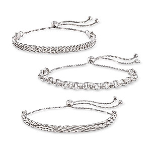 Ross-Simons Sterling Silver Jewelry Set: Multi-Link Bolo Bracelets