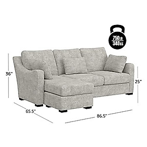 Hillsdale York Upholstery, Sectional Sofa, Stone