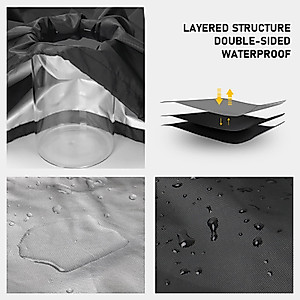 Mini Split Air Conditioner Cover for Outdoor Condenser 35.8 x 14.1 x 27.1 inches Split AC Cover for Outside Units Dust-Proof Waterproof Split Air-Conditioning Unit Protection Cover Winter Anti-Snow