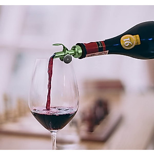 MEETSWEET 1PCS Stainless Steel Classic Wine Glide Pourer, Wine Pour, Hygienic Speed Pour Spouts, Wine Pourers for Wine Bottles(silver)