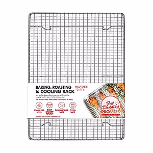 Fat Daddio's CR-HALF Stainless Steel Cooling & Baking Rack, 12 x 17 Inch