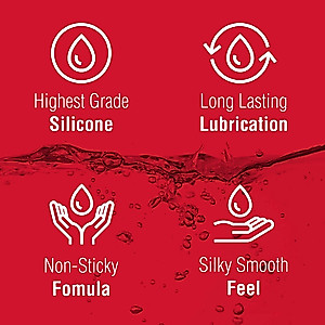 Swiss Navy Premium Silicone Based 6 Ounce Personal Lubricant & Anal Lubricant Gel Latex-Safe Long Lasting Personal Lubrication Lube for Men Woman Couples, Works Underwater Paraben & Glycerin Free