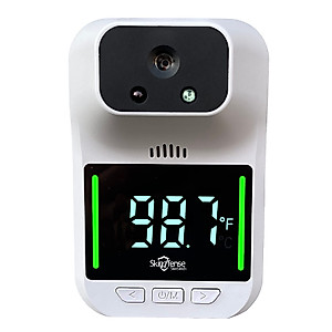 SkinDfense K3 Plus Advance Automatic Temperature Monitor – Infrared Machine with Floor Stand – Non Contact Digital Forehead Scanner System for Adults & Children