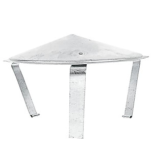 Roof Vent Proof Accessories Metal Chimney Smokestack Spark Weather Topper Steel Stainless Insulation Top Cover All Wind Silver Rainproof Round Arrestor Practical Cap