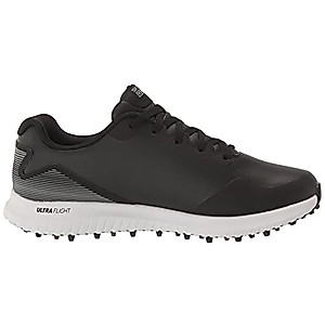 Skechers Men's Max 2 Arch Fit Waterproof Spikeless Golf Shoe Sneaker, Black/White, 12 Wide