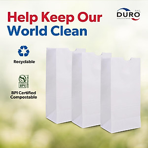 Kraft White Paper Bag #2 Candy Peanuts Treat Bag ~ 25 count