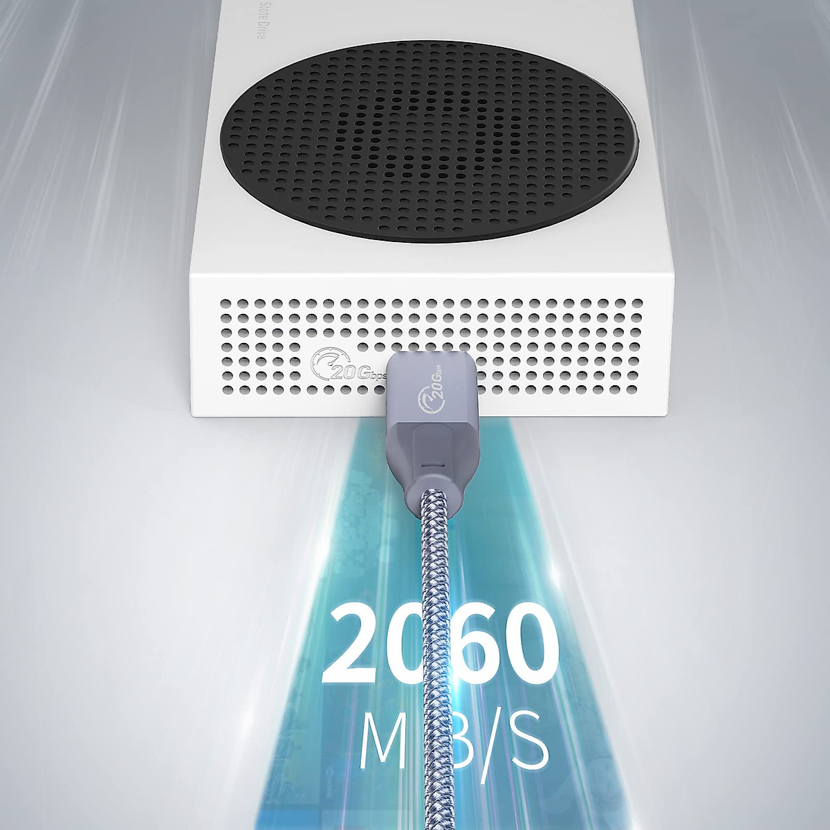 PHIXERO 512GB External SSD, Up to 2060 MB/s, USB 3.2 Gen2×2, Portable Solid State Drives, High-Speed Transmission, Reliable Data Storage for Students, Professionals, Compatible for Xbox, Laptop, TV