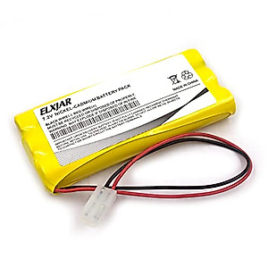 (2-Pack) 7.2V 900mAh Ni-CD Battery Pack Replacement for 118-0017 Synergistic, CUSTOM-315 DANTONA, NIC0626 Interstate, OSA026 OSI Emergency/Exit Light