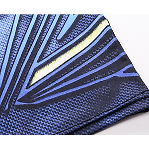 Red Plume Men's Film Super-Hero Series Compression Sports Shirt Skin Running Long Sleeve Tee